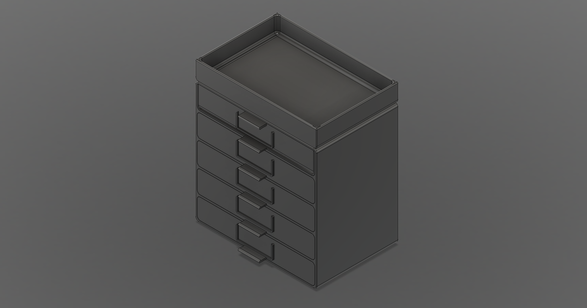 Stackable Parts Drawer And Top Tray By Mechaela Download Free Stl