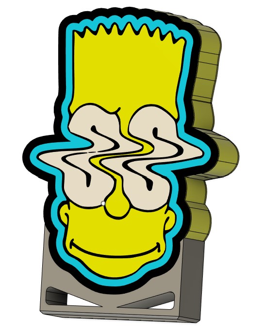 Bart Simpson Light Box by vasfastest | Download free STL model ...