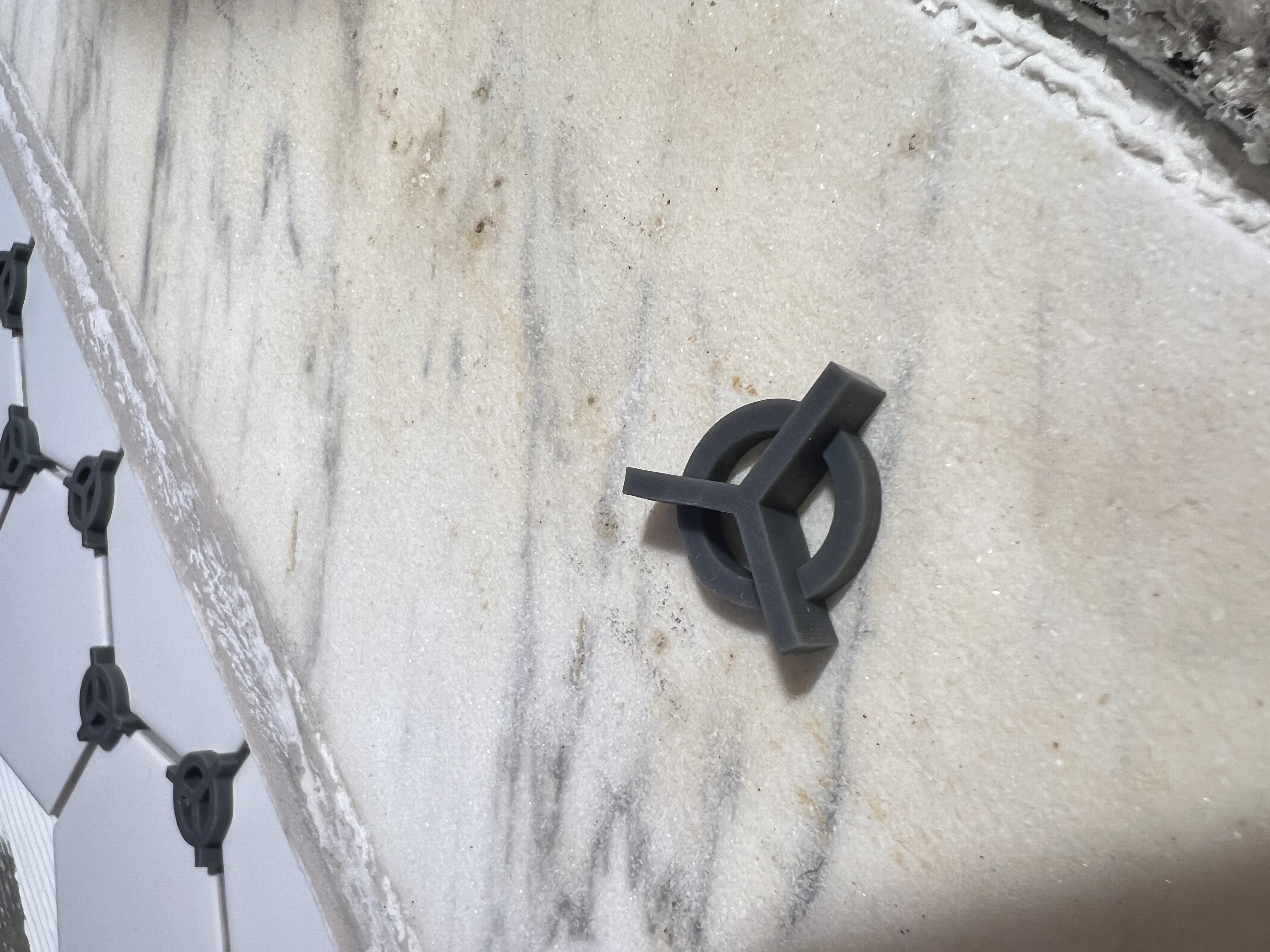 Hex Tile Spacer 3mm (1/8th in) by Rancatron | Download free STL model ...