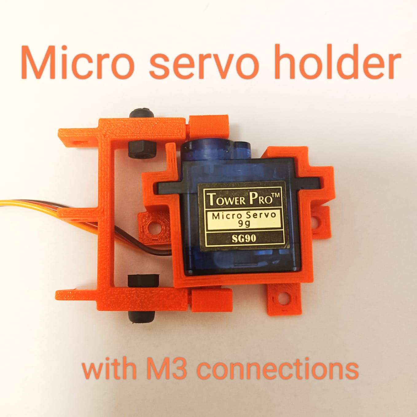 Holder for micro servo SG90 by janpetrik72 | Download free STL model ...