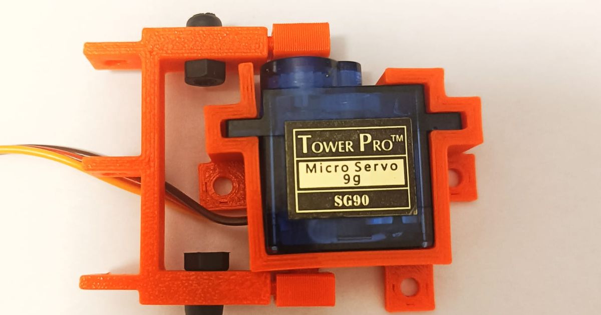 Holder for micro servo SG90 by janpetrik72 | Download free STL model ...