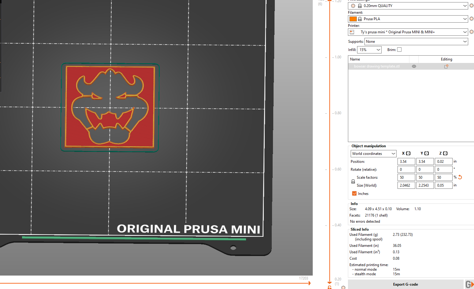 Bowser Drawing Template by HIM | Download free STL model | Printables.com