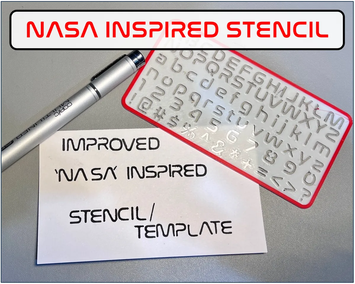'Nasa' Inspired Stencil / Letter Template by garflon | Download free ...