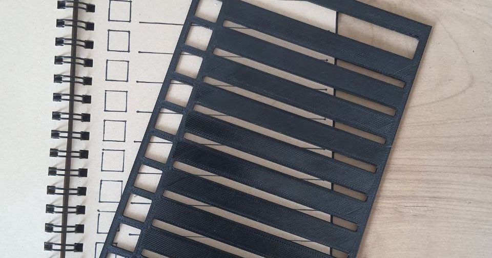 Notes template To Do by A3J Print | Download free STL model ...