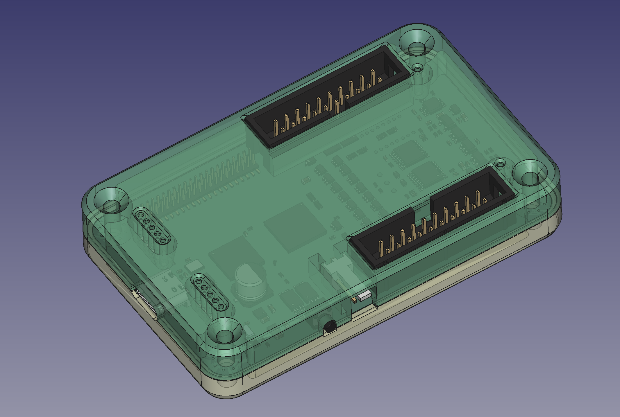 3D printed case for the Glasgow Interface Explorer by cyborgar ...