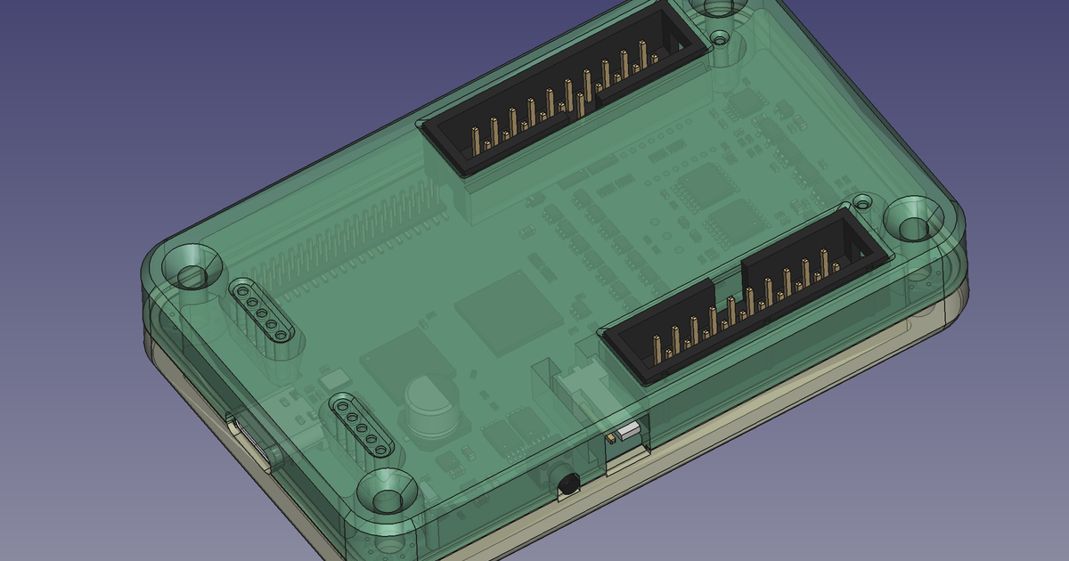 3D printed case for the Glasgow Interface Explorer by cyborgar ...