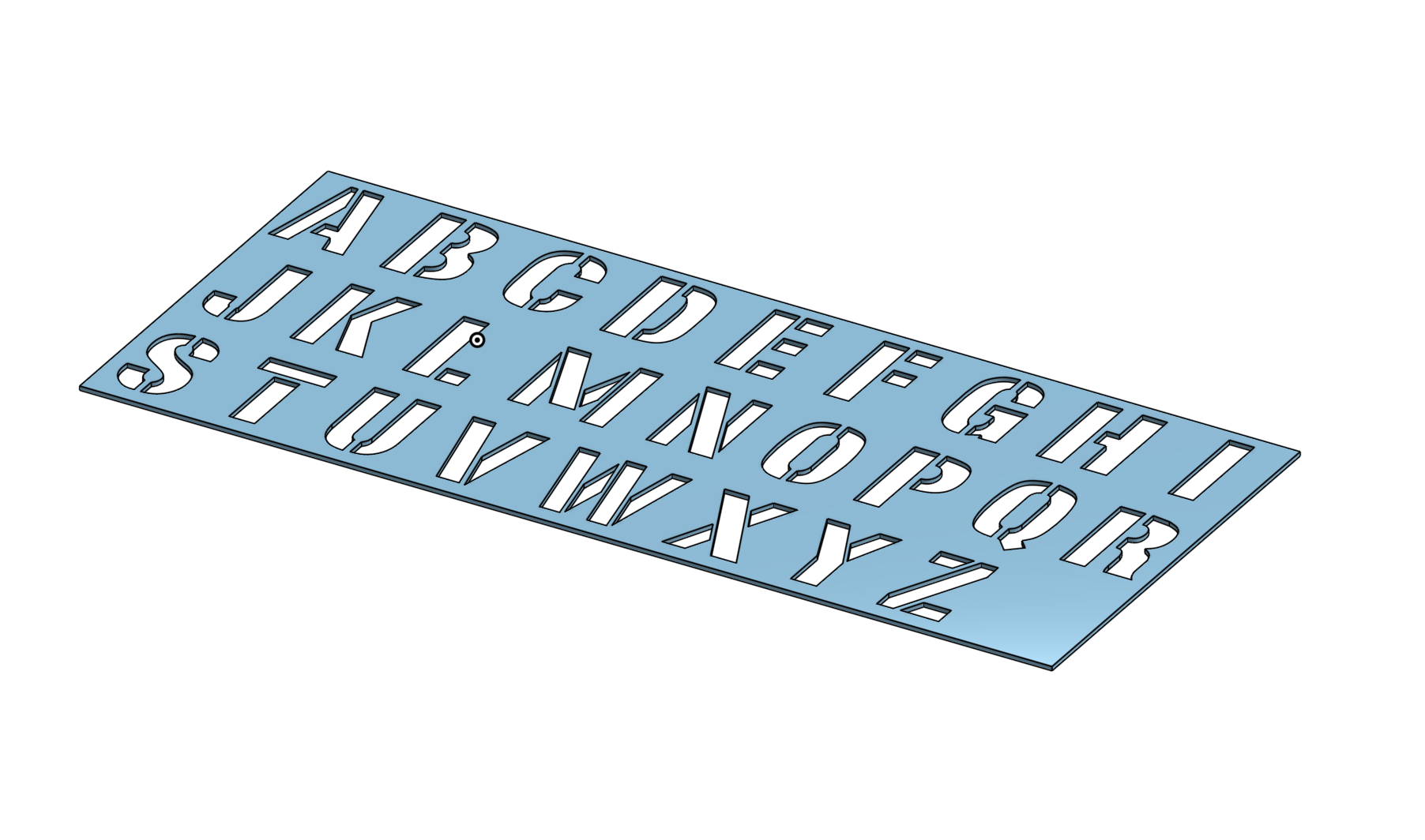 Letter - Stencil by Harald Bruns | Download free STL model | Printables.com