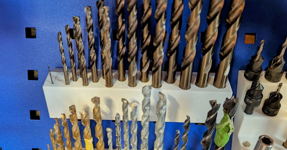 Drill bit support for Bott Perfo pegboard by pjvenda | Download free ...
