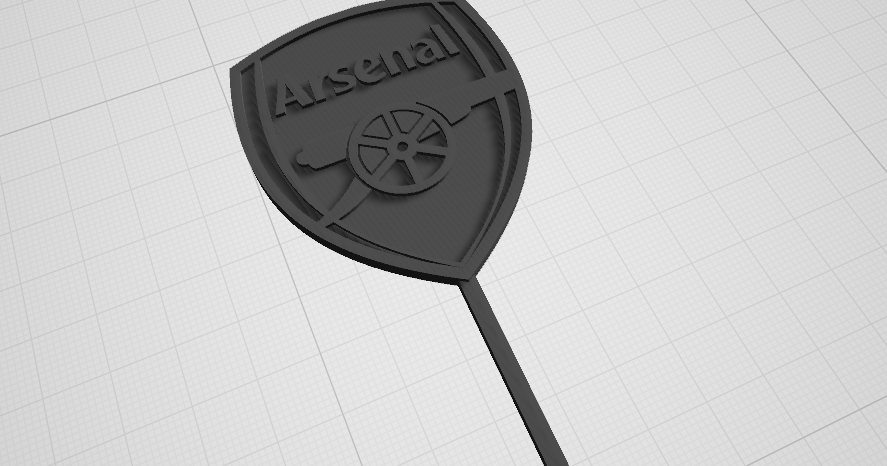 cake topper ARSENAL by rovnanik | Download free STL model | Printables.com