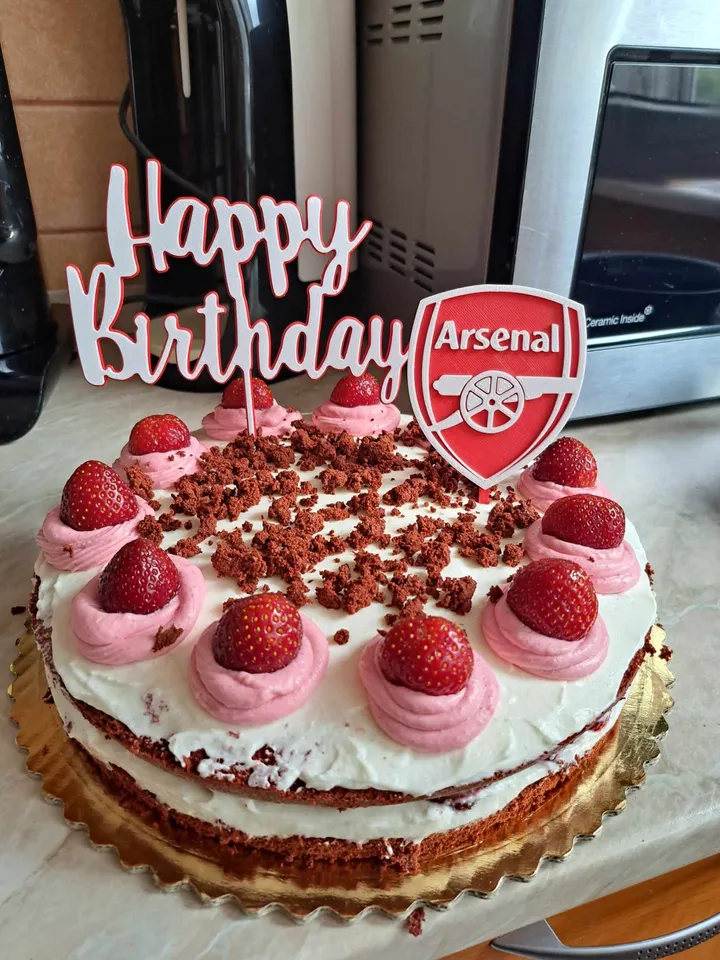 cake topper ARSENAL by rovnanik | Download free STL model | Printables.com