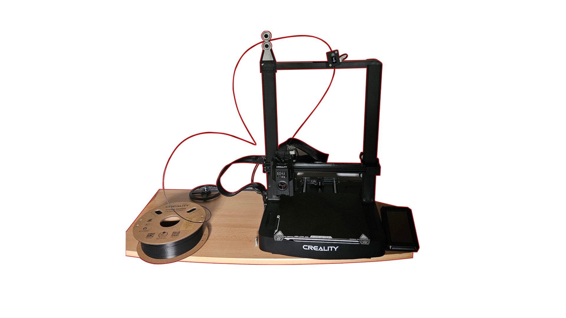 Ender 3 V3 KE filament guide system by 3D-Cave | Download free STL ...