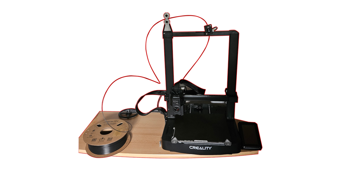 Ender 3 V3 KE filament guide system by 3D-Cave | Download free STL ...