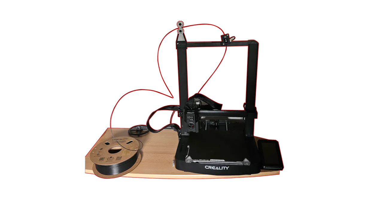 Ender 3 V3 KE filament guide system by 3D-Cave | Download free STL ...