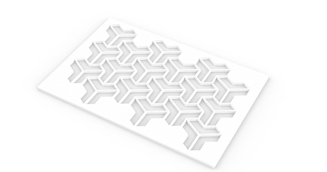 Infinite pattern stencil - Escher pattern stencil por Jakicaki | Descargar modelo STL gratuito ...