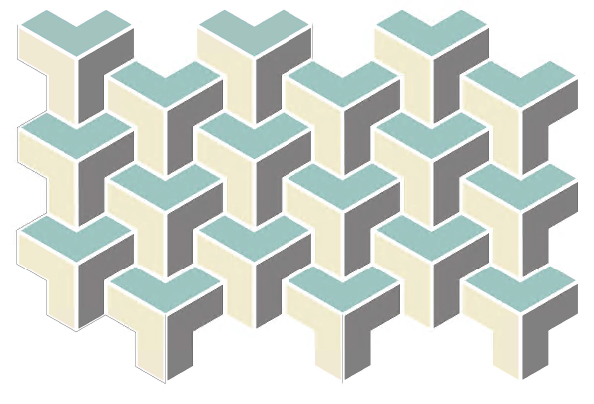 Infinite pattern stencil - Escher pattern stencil por Jakicaki ...