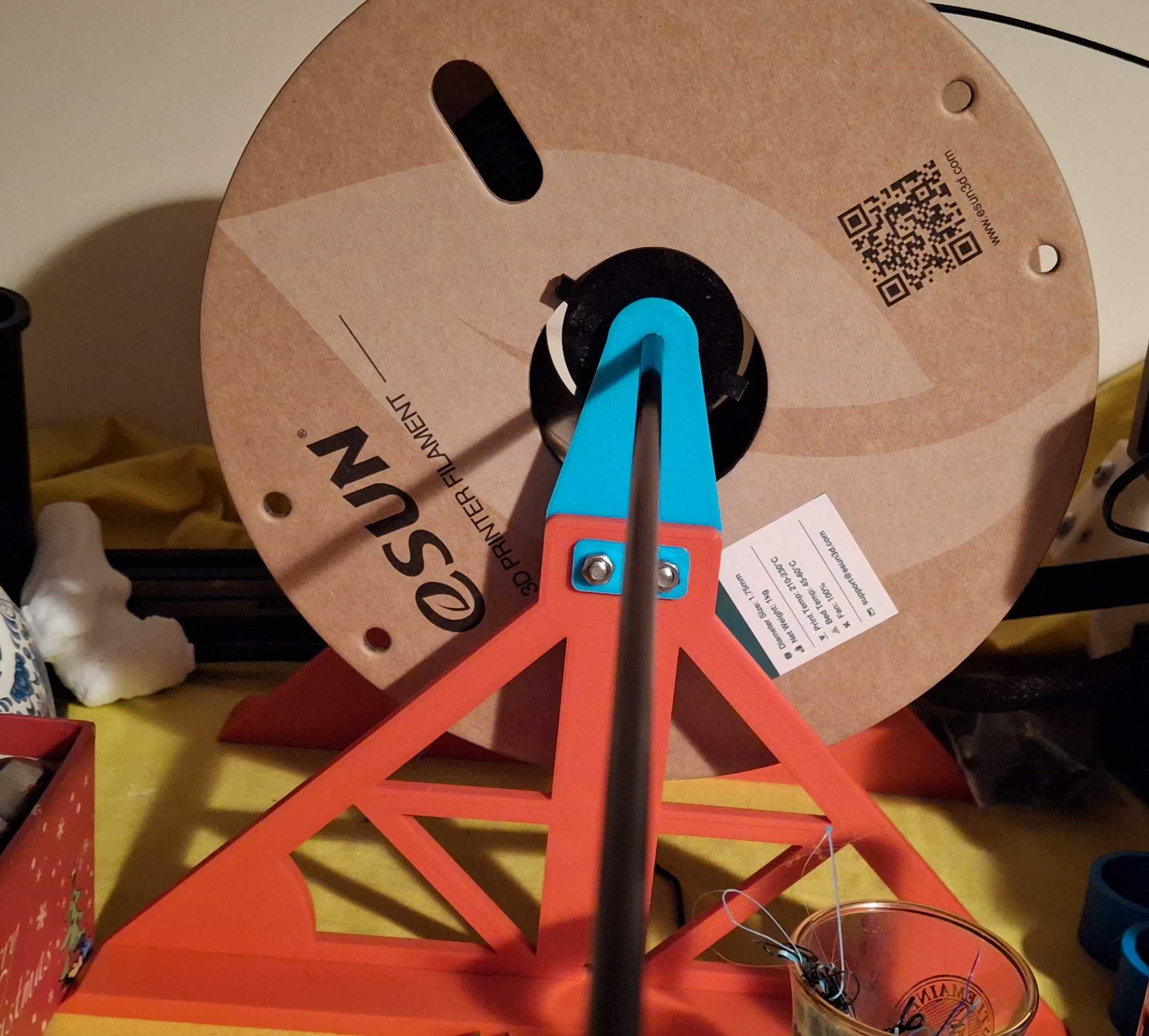 spool bearing holder stop junk cardboard spool squeaking by sir miss ...