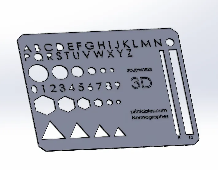 Normographes lettre et formes V3 by Zozo 3d | Download free STL model ...