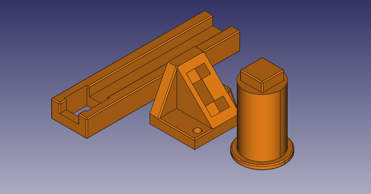 Fillament spool side mount for Longer LK4 Pro by PeterG | Download free ...