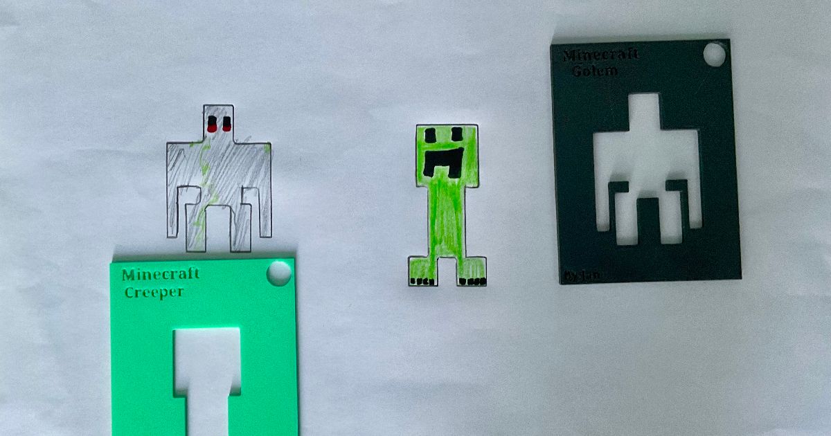 Drawing Templates for Minecraft Mobs by Jan | Download free STL model ...