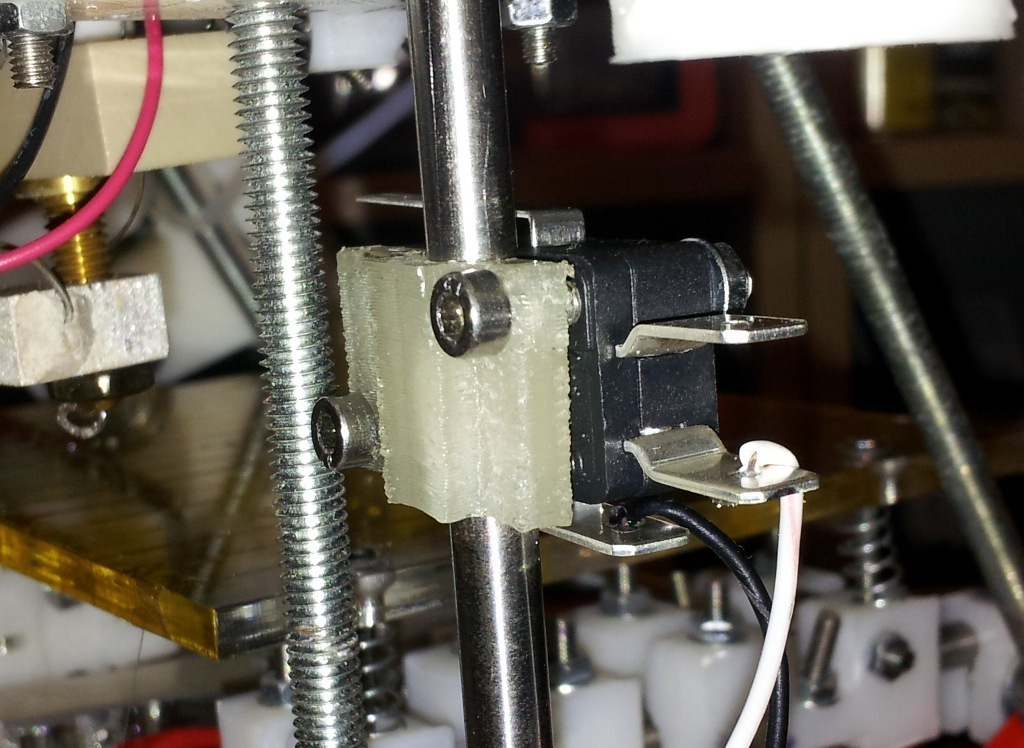 Reprap Huxley Mechanical endstop holder by thinkl33t | Download free ...