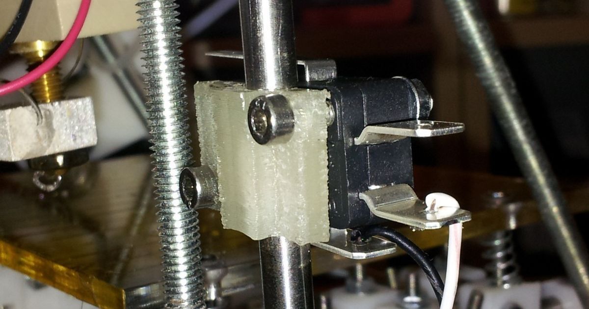 Reprap Huxley Mechanical endstop holder by thinkl33t | Download free ...