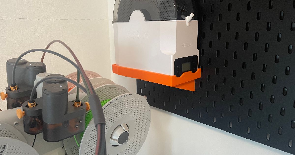 ESUN eBOX Filament Dryer Holder Skadis left/right by Sergej | Download ...