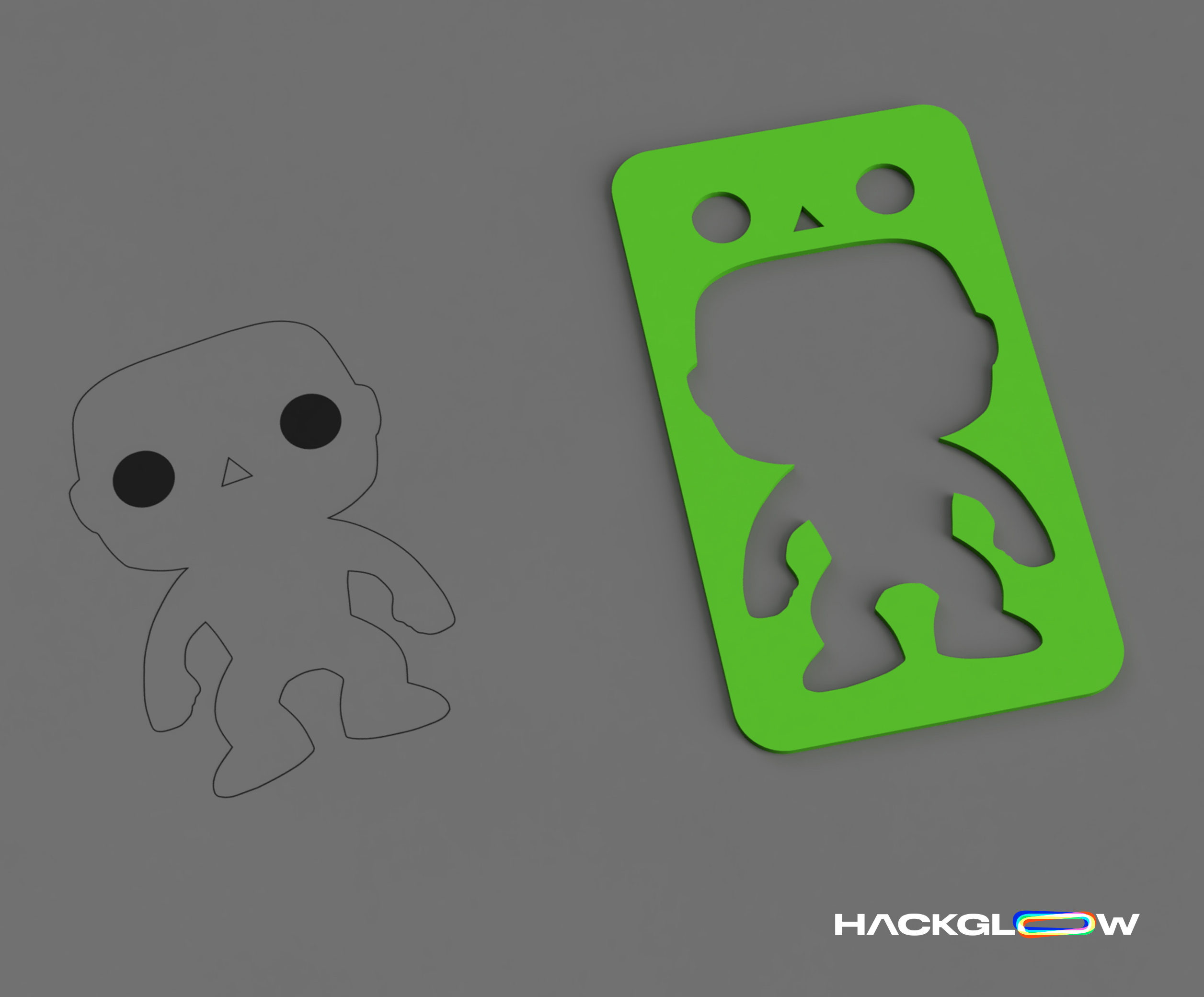 Funko Drawing Template by hackglow | Download free STL model ...
