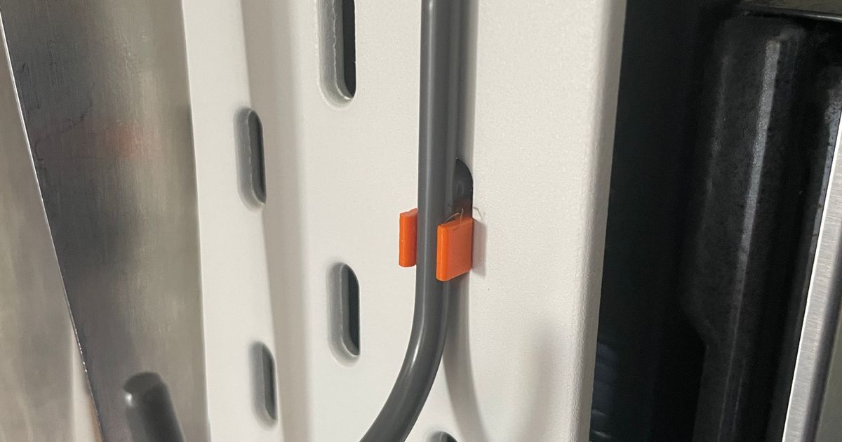 Ikea Skadis Hook locking clip. by DFV Tech | Download free STL model ...