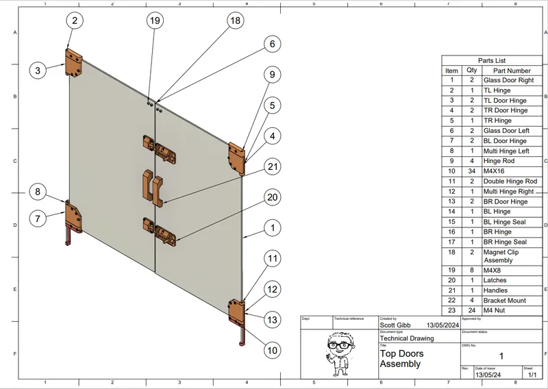 Printer Enclosure Doors by Scott Gibb | Download free STL model ...