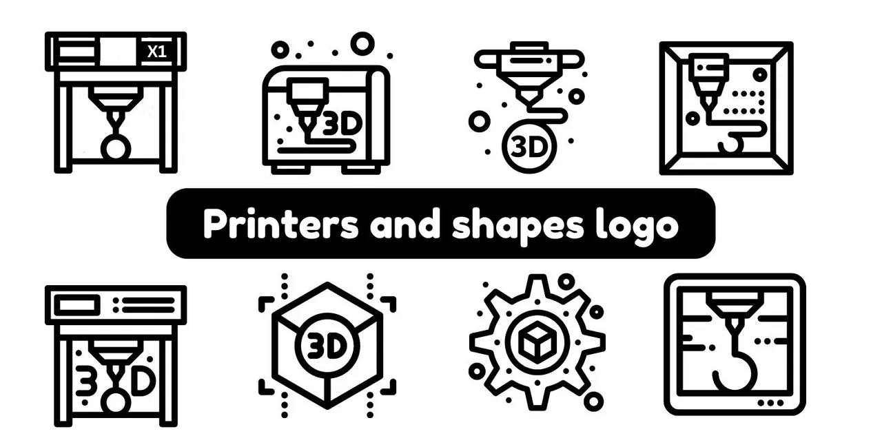Printers and shapes Logo by A3J Print | Download free STL model ...