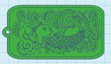 Carp bookmark by Eva Máčová | Download free STL model | Printables.com