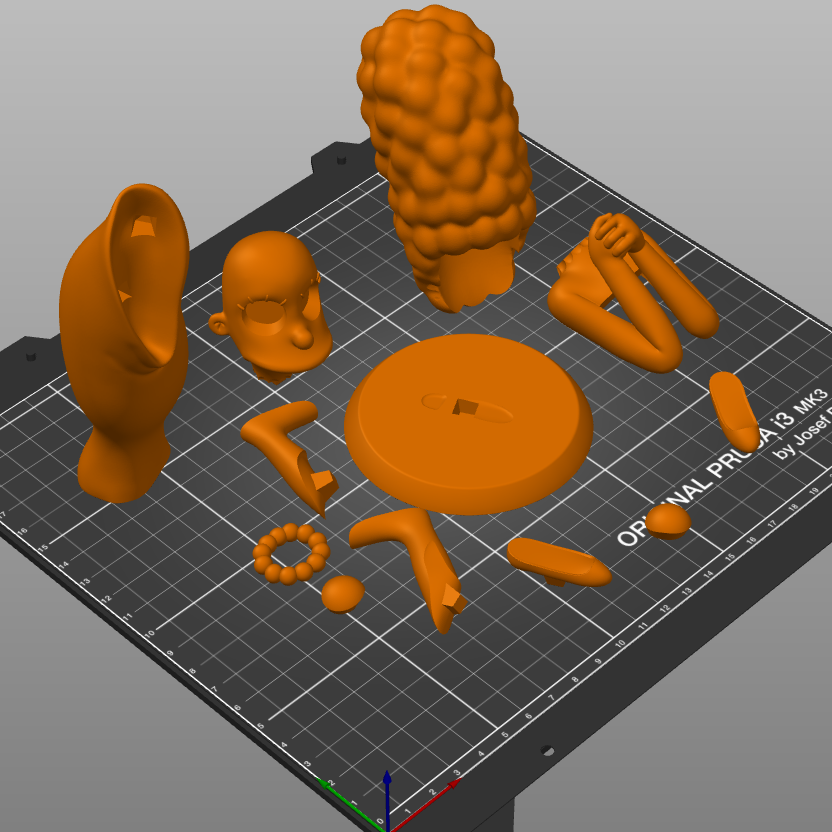 Marge Simpson color printing by printastic 3d | Download free STL model ...