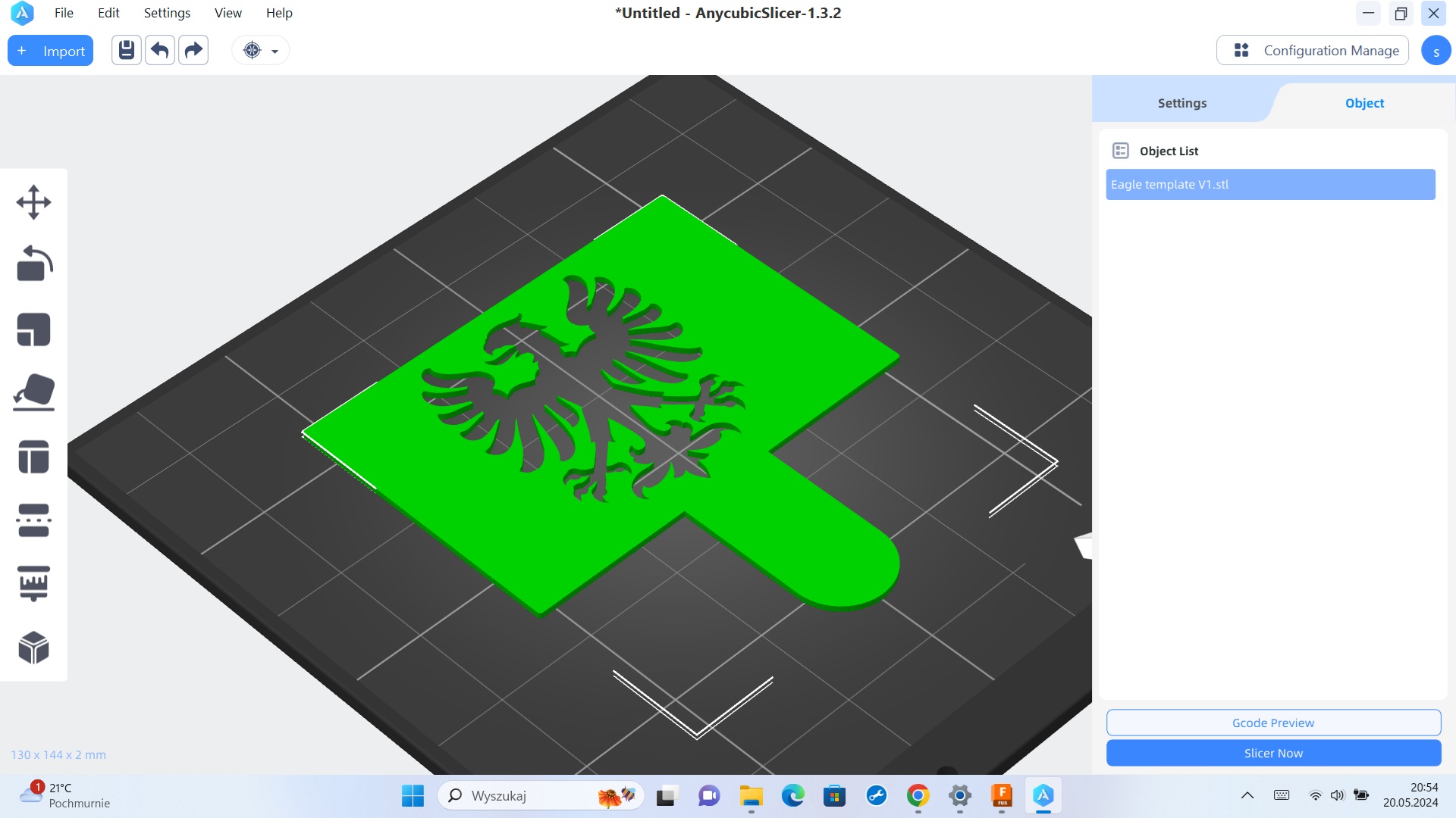 Eagle template by SCANER | Download free STL model | Printables.com