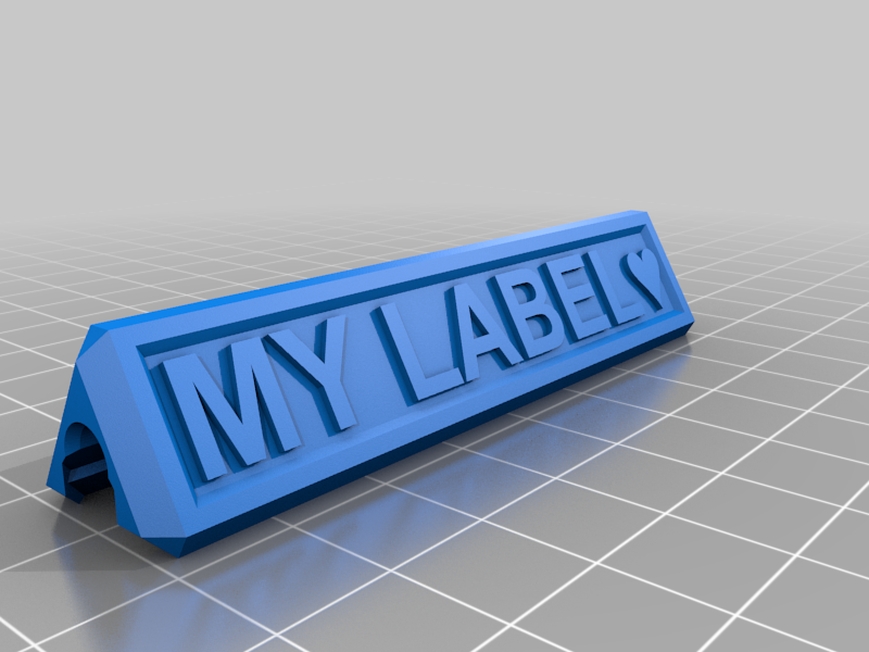 Triangle Cable Label Parametric by lachtan86 | Download free STL model ...