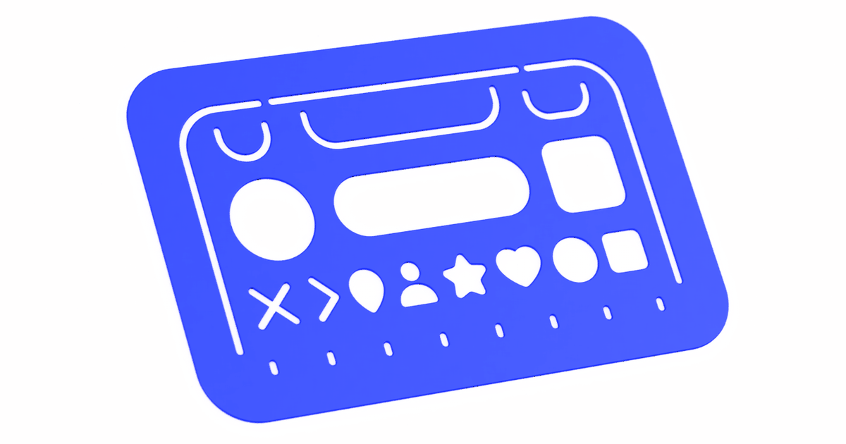 Mobile Application User Interface Drawing Template Card by PRusty ...