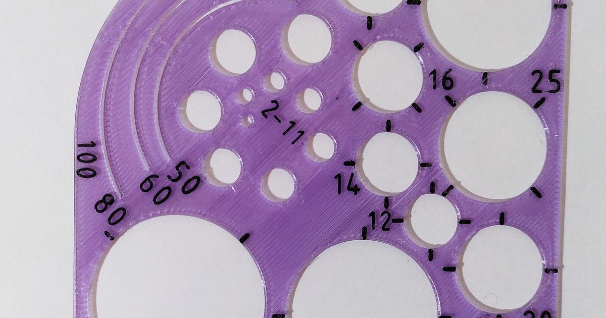 Compact Circle Template by Rene Pöschl | Download free STL model ...