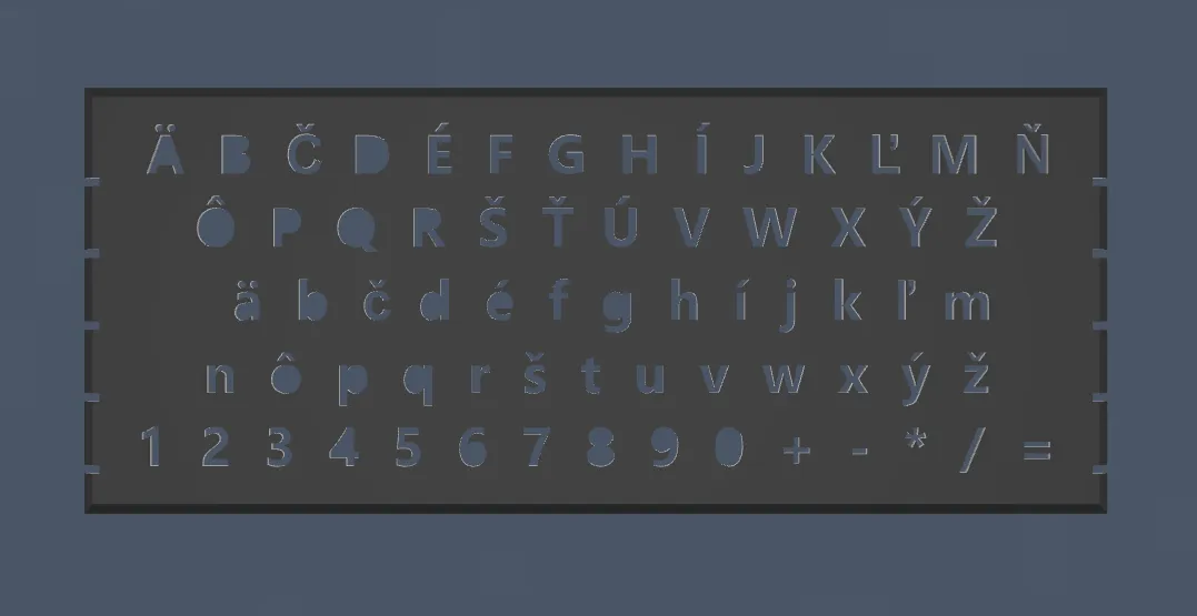 Letter Template by Marvin | Download free STL model | Printables.com
