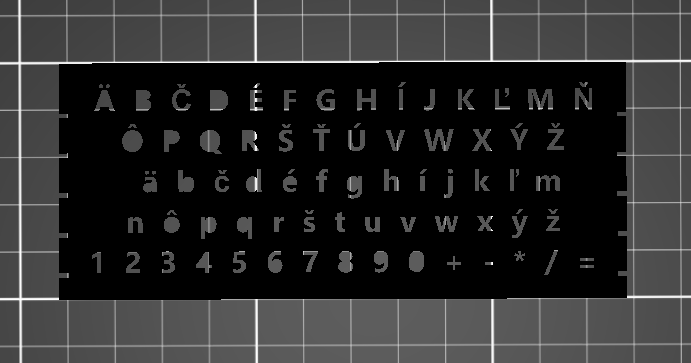 Letter Template by Marvin | Download free STL model | Printables.com