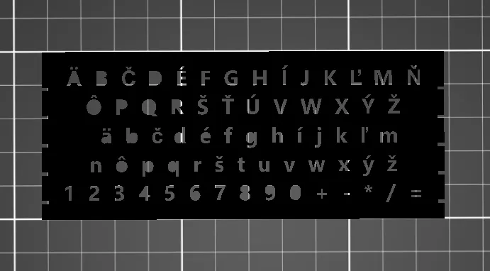 Letter Template by Marvin | Download free STL model | Printables.com