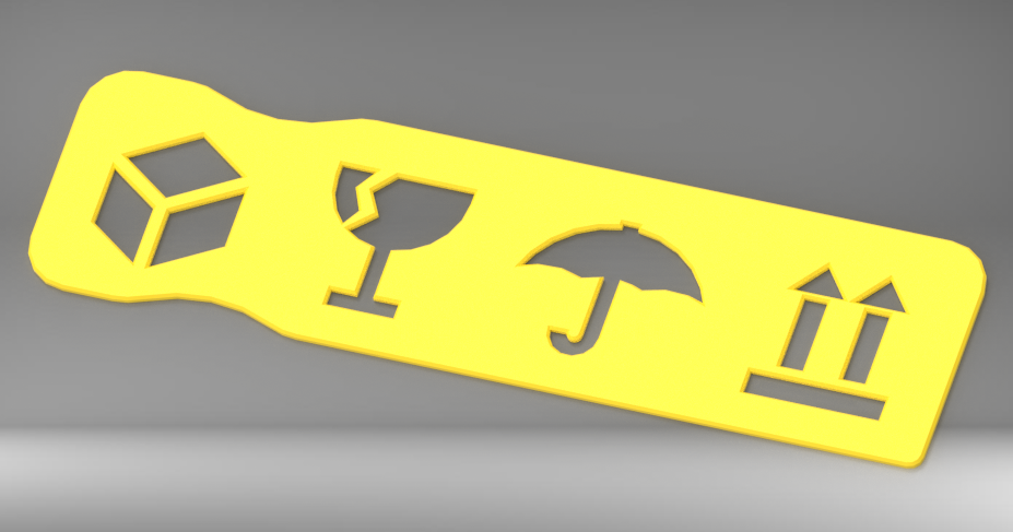 Package stencil by wolf3D | Download free STL model | Printables.com