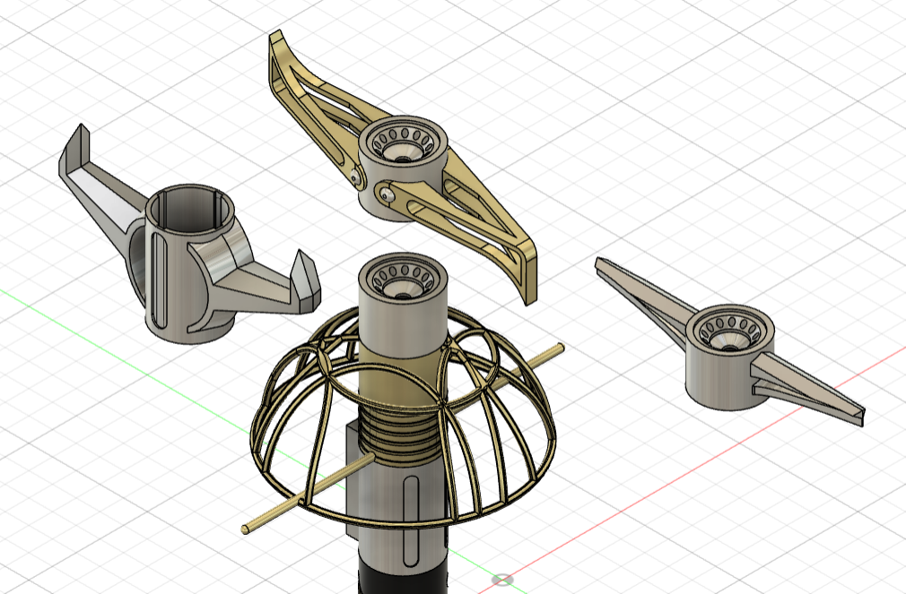 medieval sword handguards for 3d E's modular lightsaber by 3D E ...