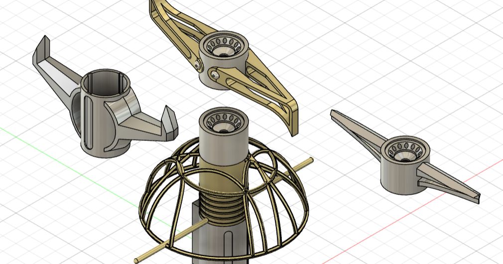 medieval sword handguards for 3d E's modular lightsaber by 3D E ...