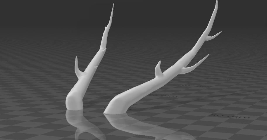 Small Deer Antlers v2 by Bannerz | Download free STL model | Printables.com