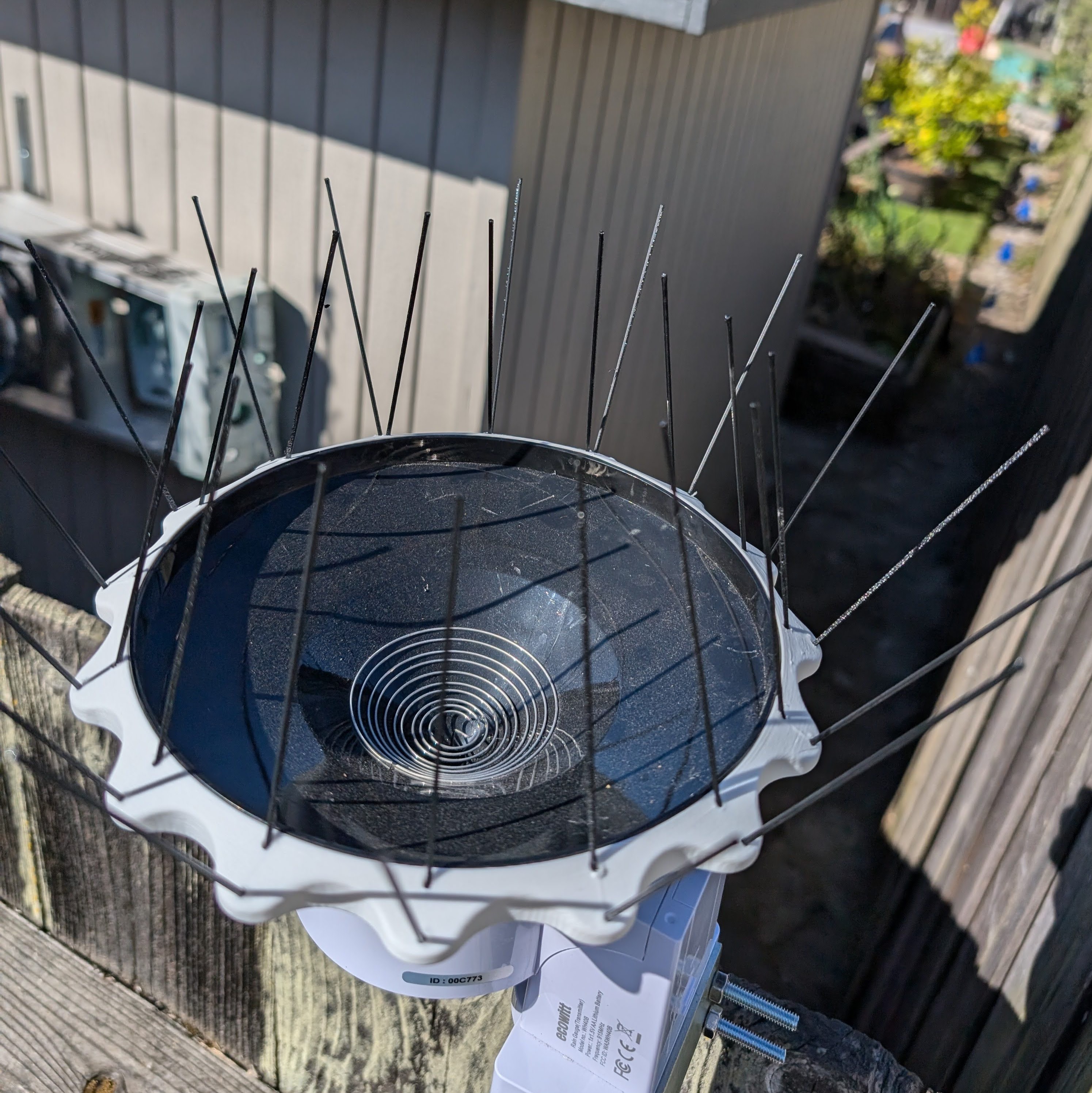 Bird spikes for Ecowitt WH40 rain collector by Choumarin | Download ...