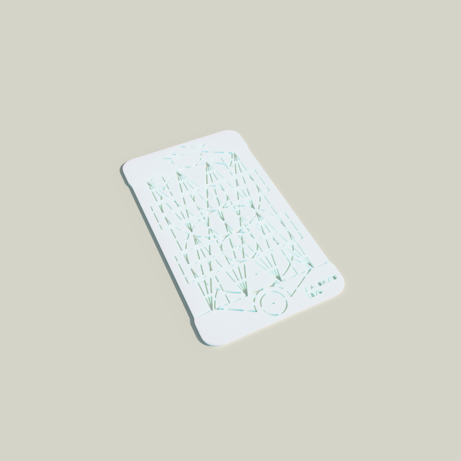 Lettering Stencil - Plaque Découpée Universelle (PDU) 1876 von Nelson ...