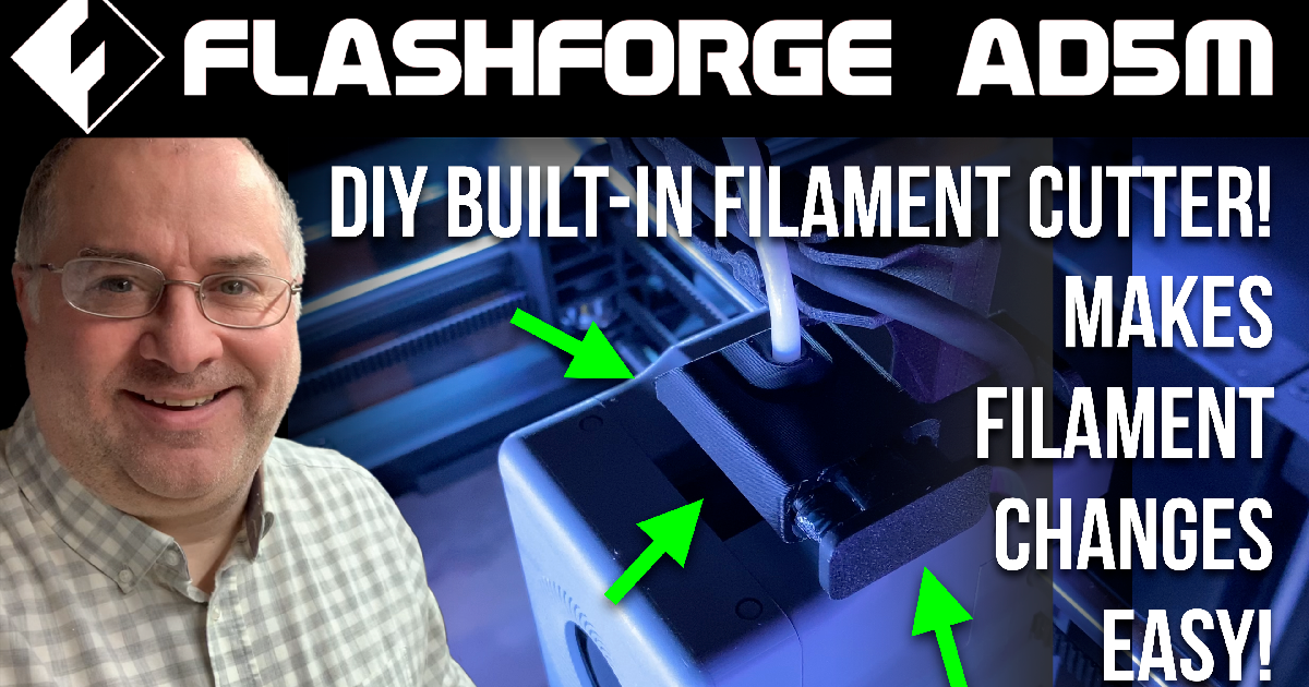 Flashforge Adventurer 5M (AD5M) Filament Cutter - compatible with DIY ...