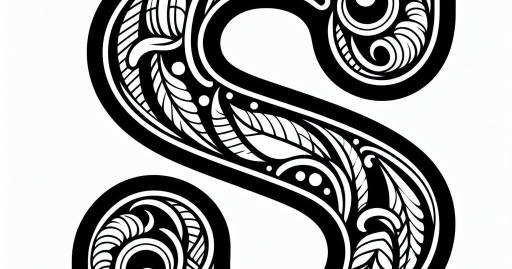 Frottage creation: letter S (version 1) by Nina Máčová | Download free ...