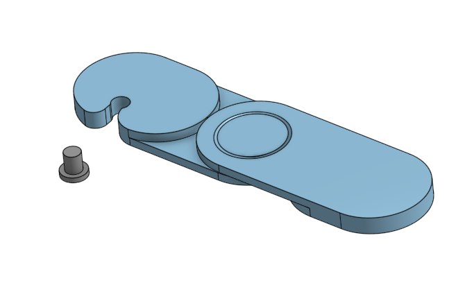 print-in-place swing latch v2 by GTM | Download free STL model ...