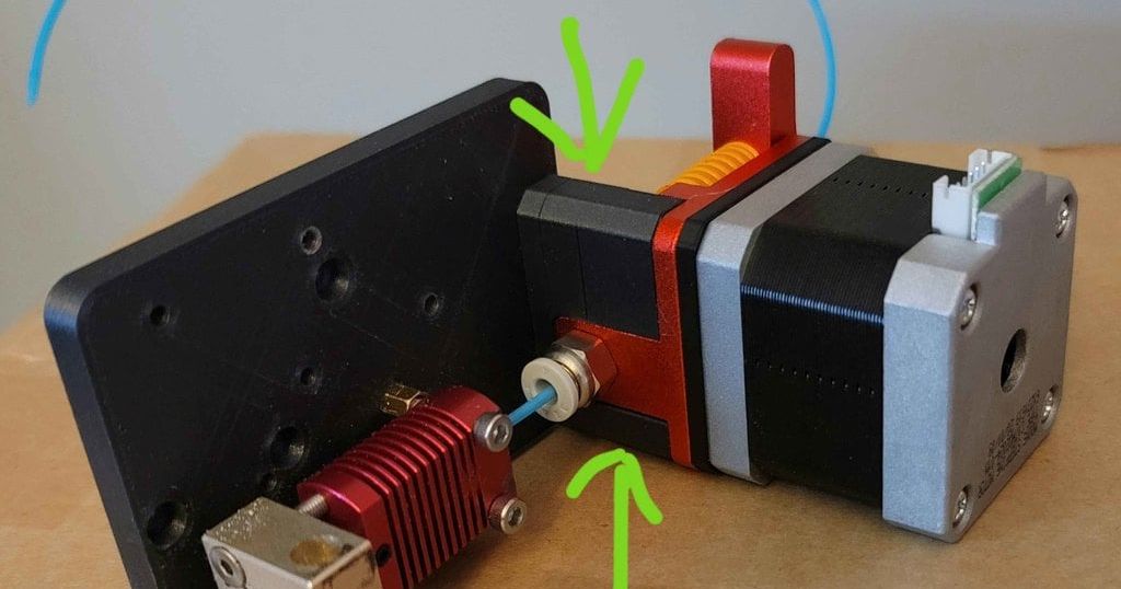Dual Gear Extruder mount for 3DFused direct drive bracket by ...