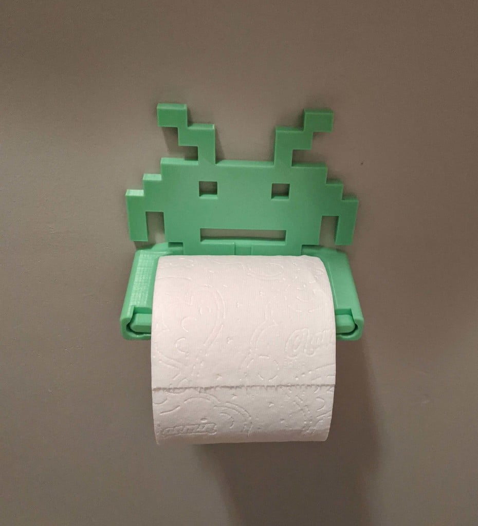 Toilet Paper Holder (remix) - Space Invaders by CritterNinja | Download ...
